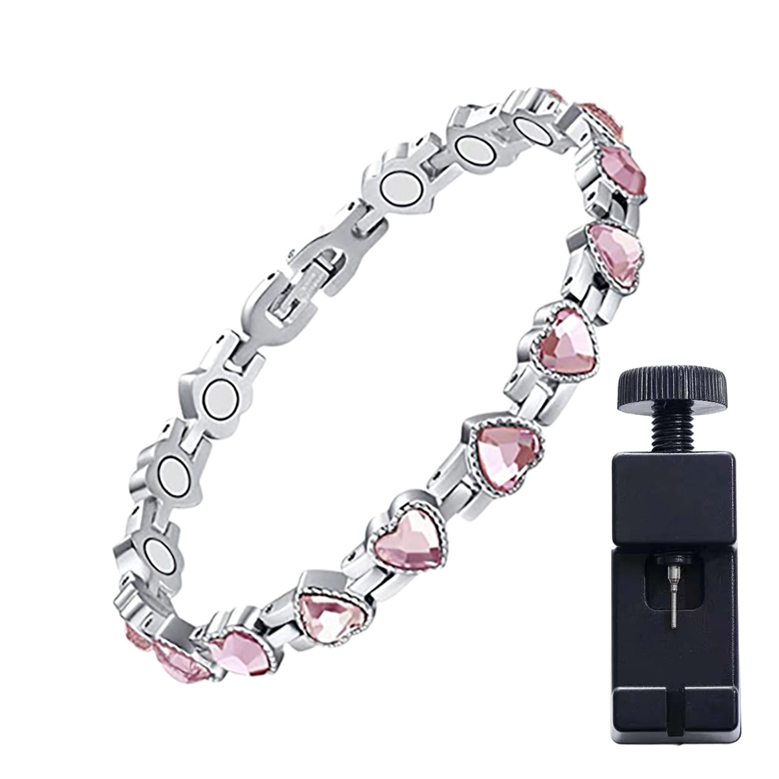 Valentine's Bracelet for Women - Shining Heart Lymph Detox Jewelry with ...