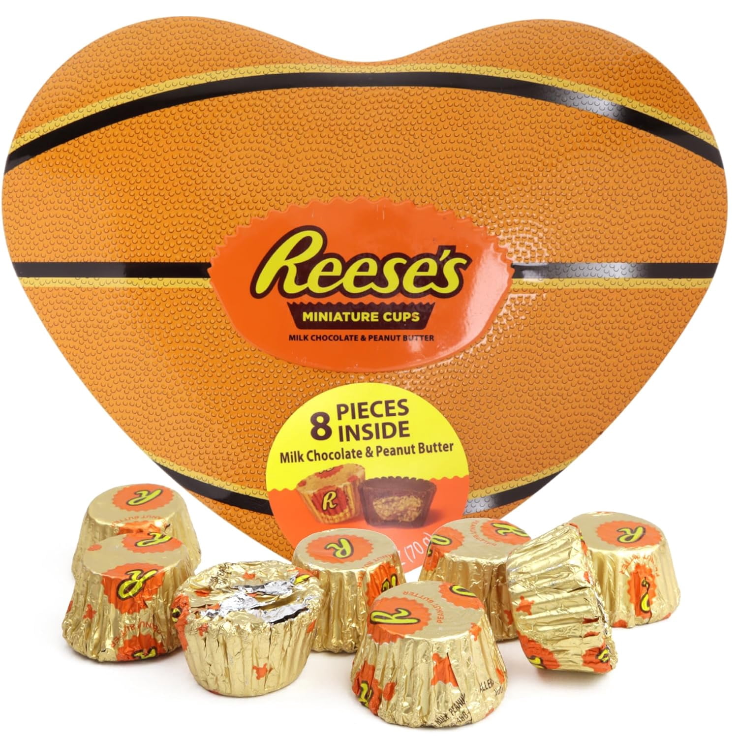 Valentine's Reese's Basketball-Themed Heart Tin: Slam Dunk Your Love ...