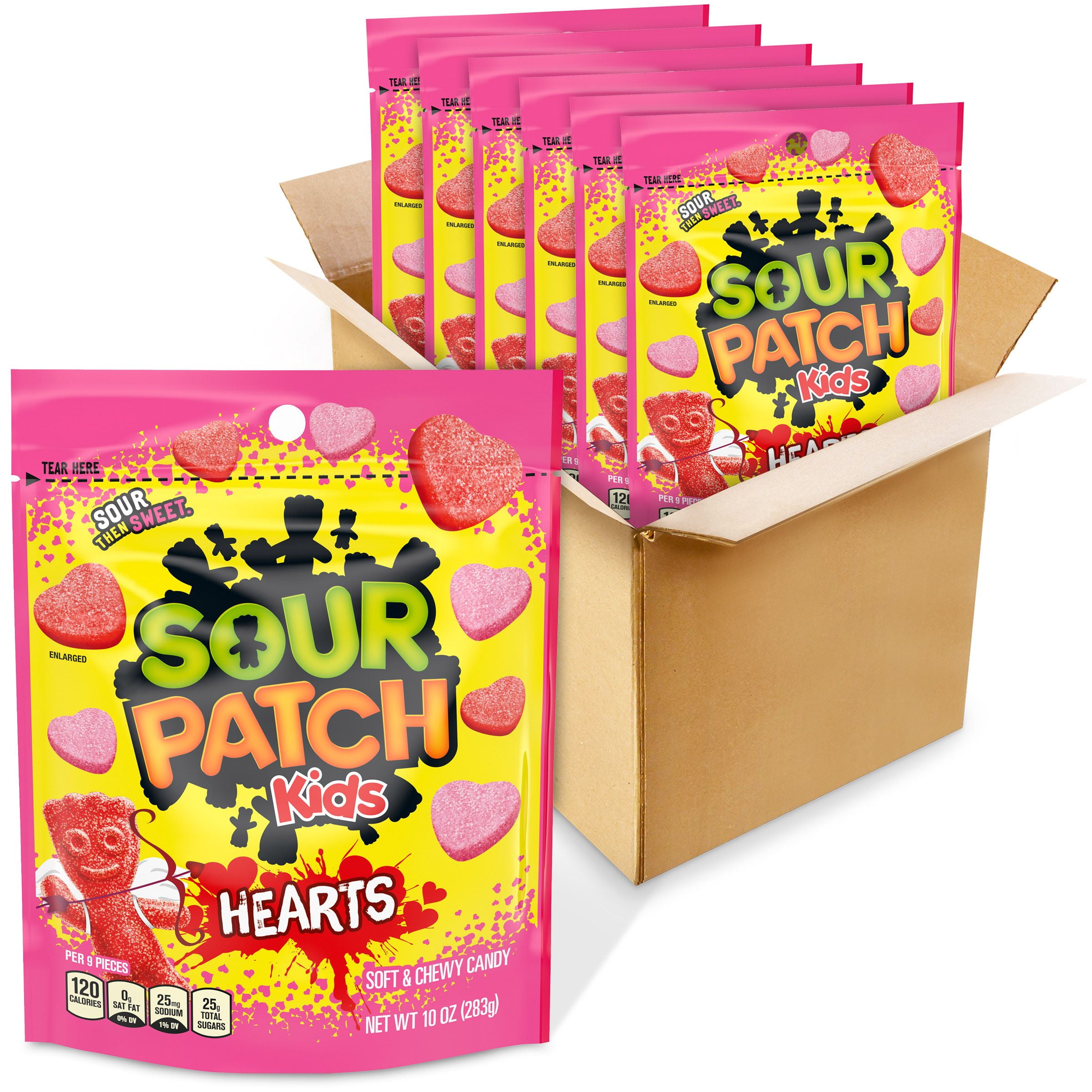 Valentine's Sour Patch Kids Hearts 10 oz. Bag - Walmart.com