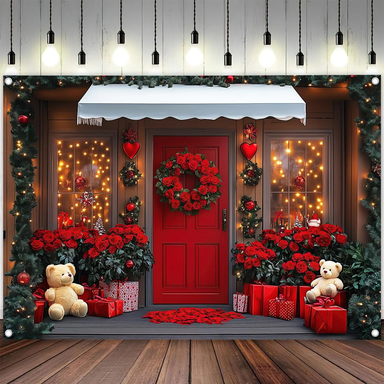 Valentines Backdrops for Photography 7 x 5 ft, Happy Valentine's Day ...