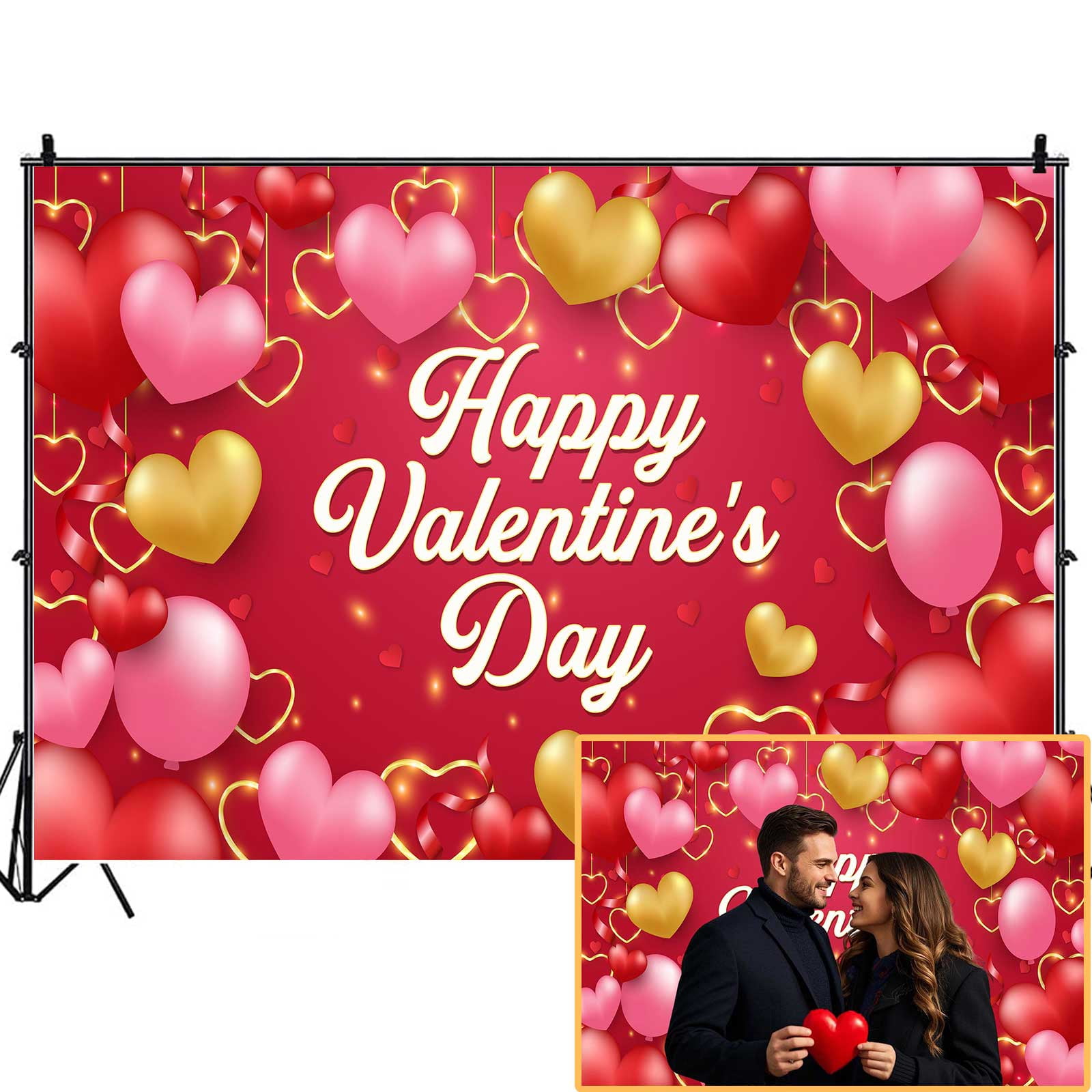 Valentines Backdrops for Photoshoot, Happy Valentine's Day Picture ...