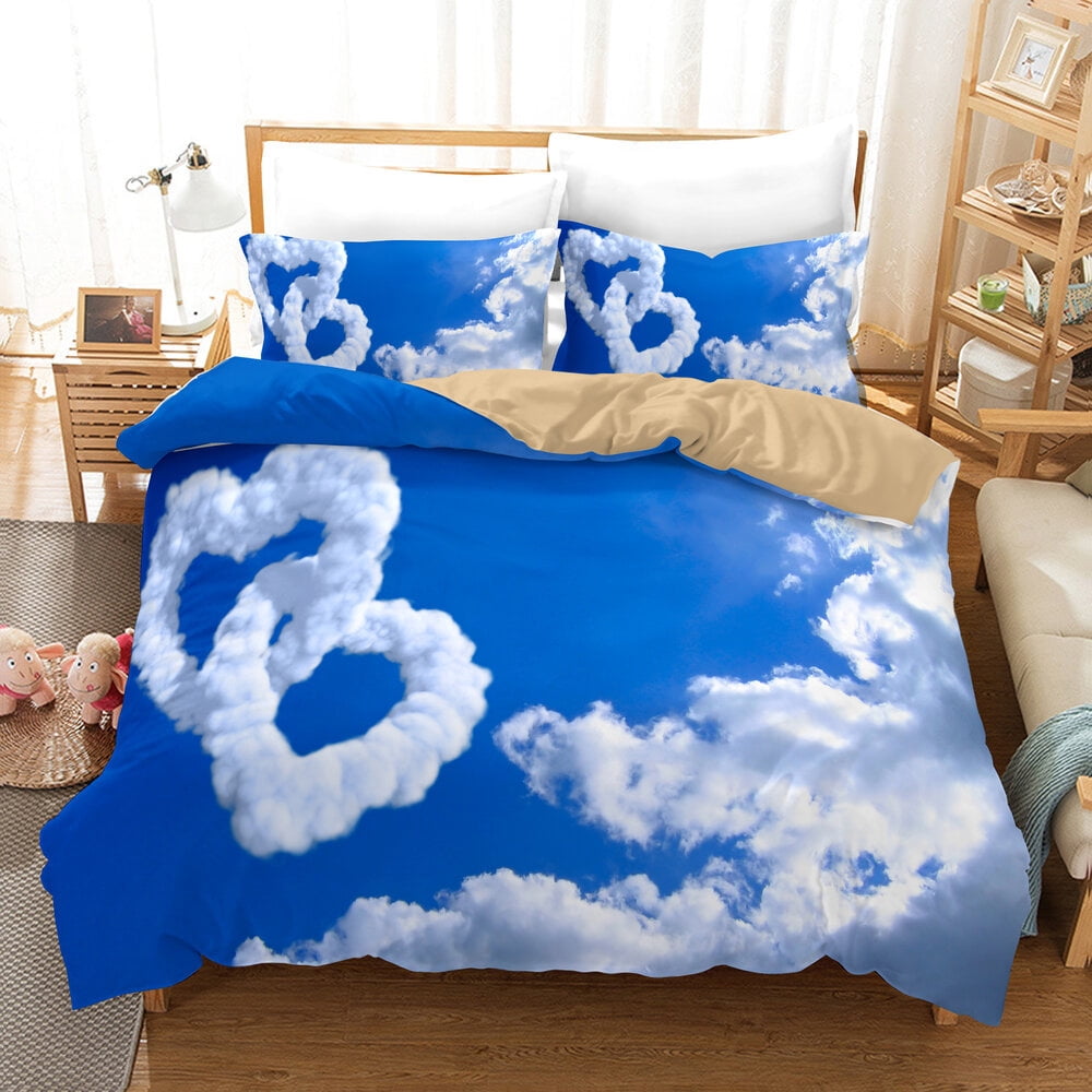 Valentines Bedding Twin Full Queen King Sizes Heart Duvet Cover Set ...