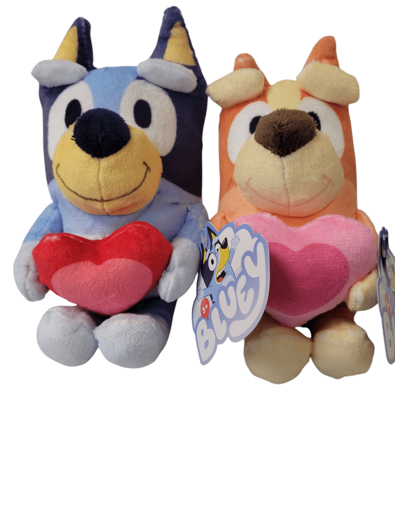Valentines Bluey And Bingo 7' Clip on Plush With heart - Walmart.com