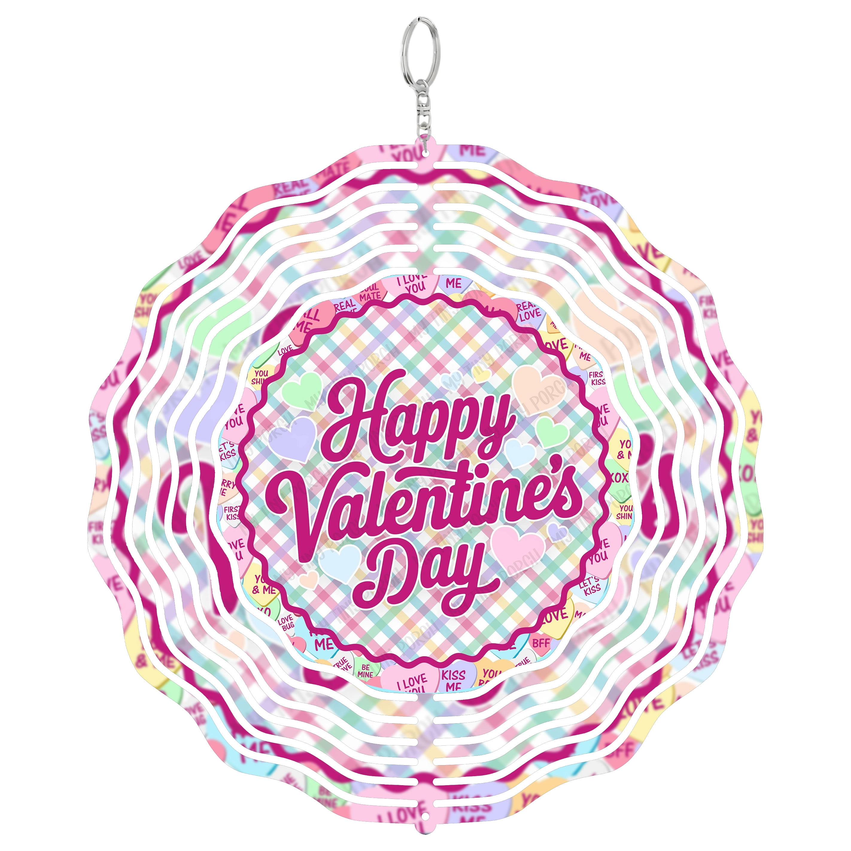 Valentines Candy Heart Sweet 3D Wind Spinner, Sugar Cookie Love Decor ...