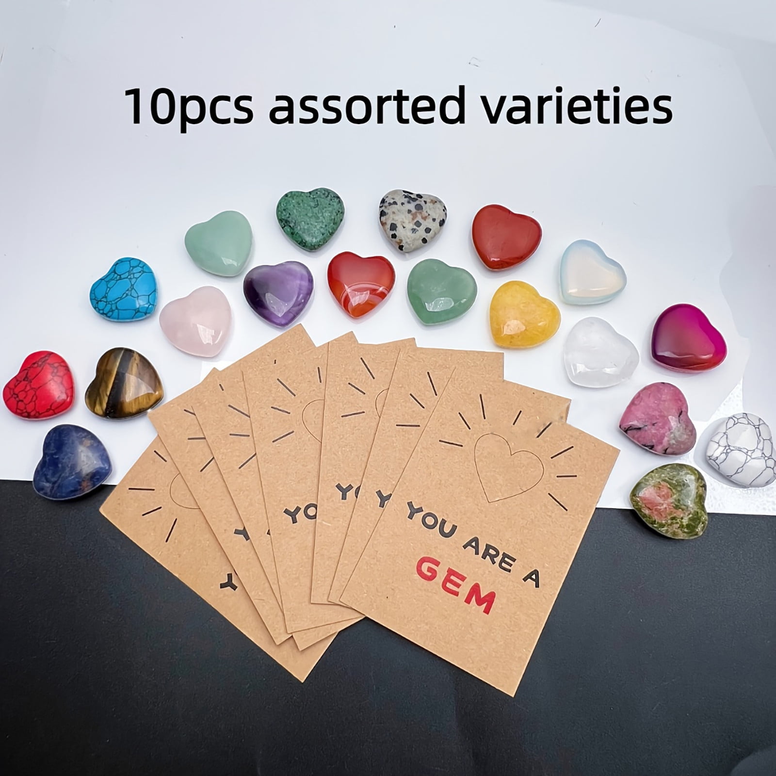 Valentines Crystals Card,Valentines Day for Kids, 10PCS Valentine's Day ...