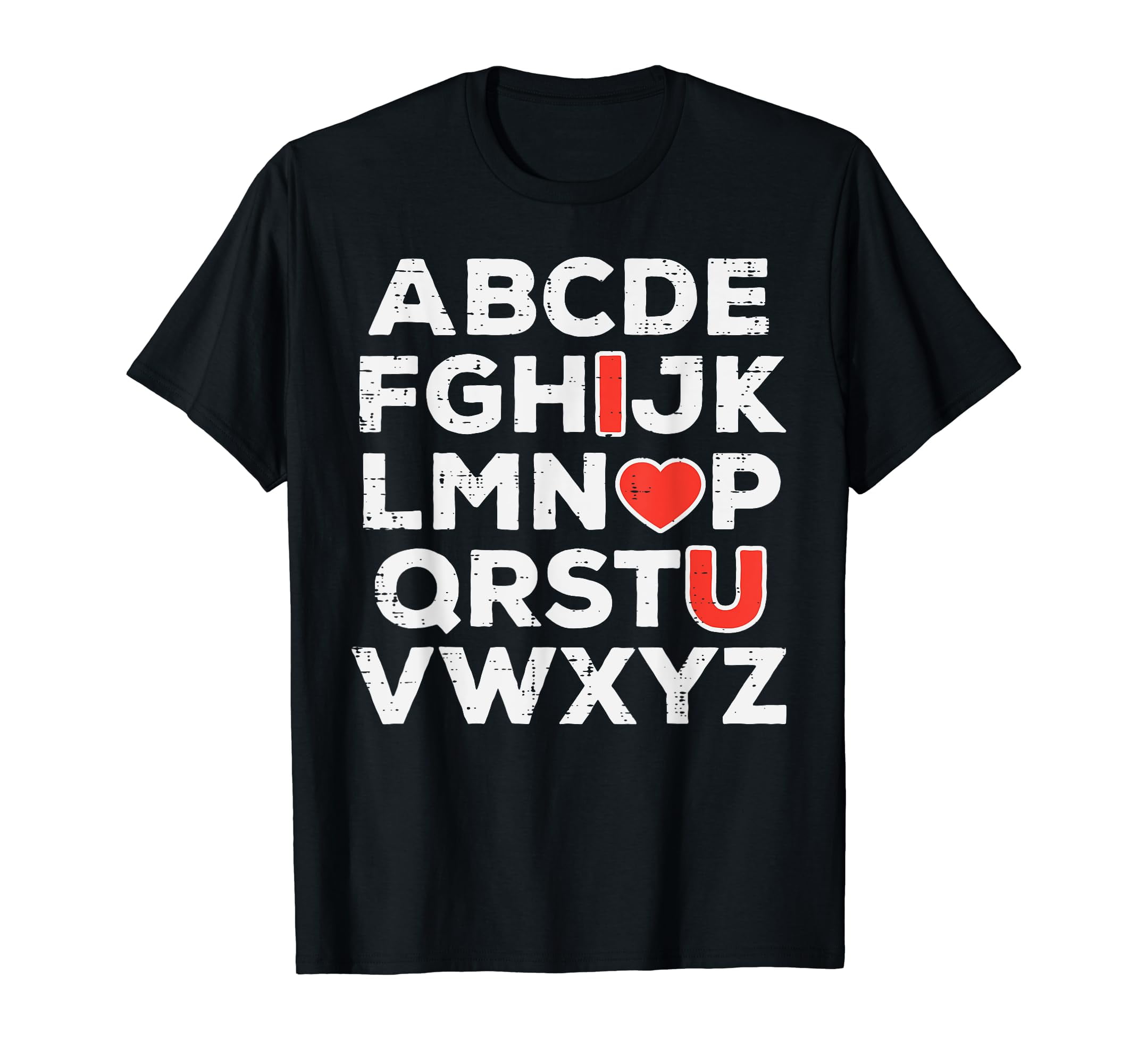 Valentines Day Alphabet Abc Love You Teacher Men T-Shirt - Walmart.com