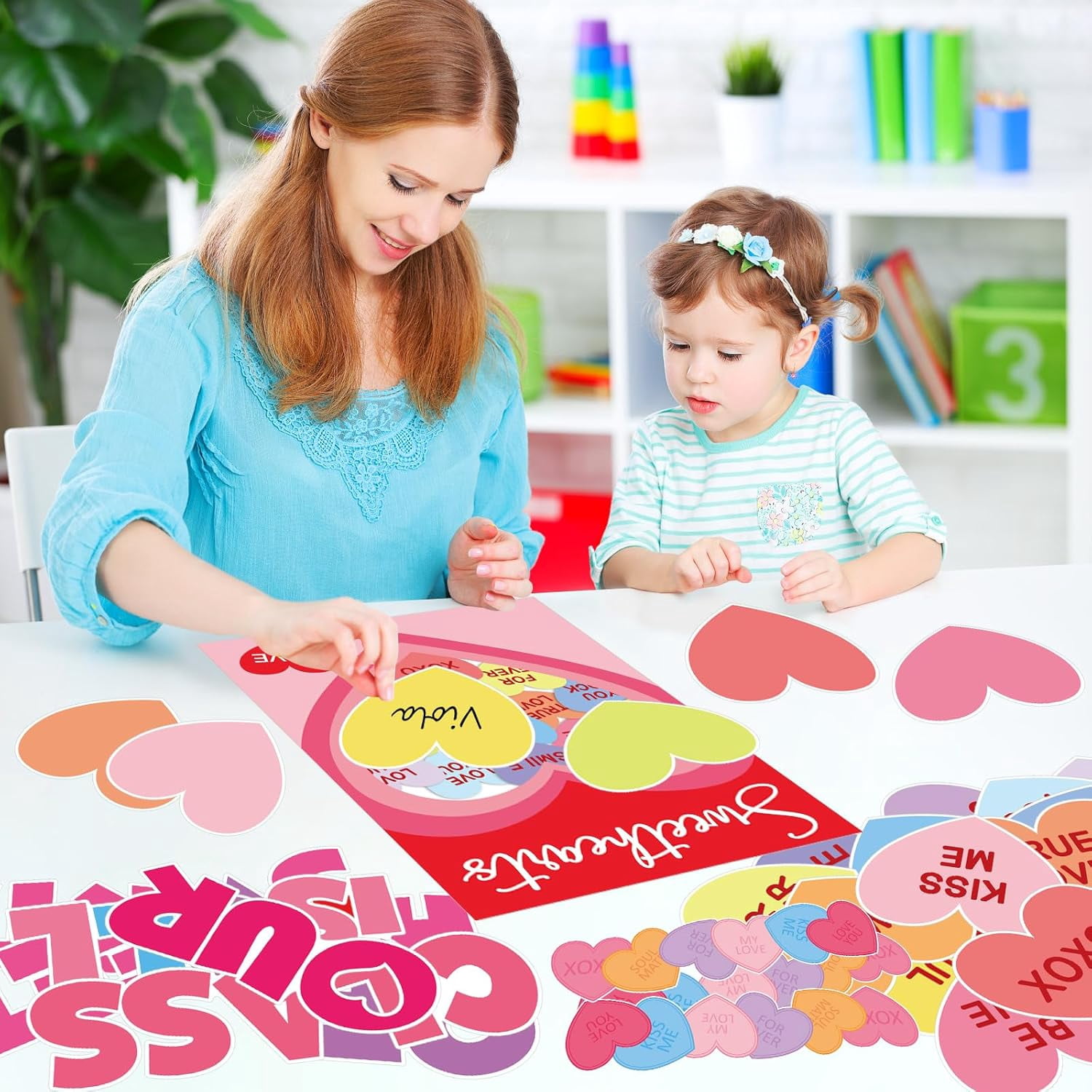 Valentines Day Bulletin Board Decorations for Classroom, Love Heart ...