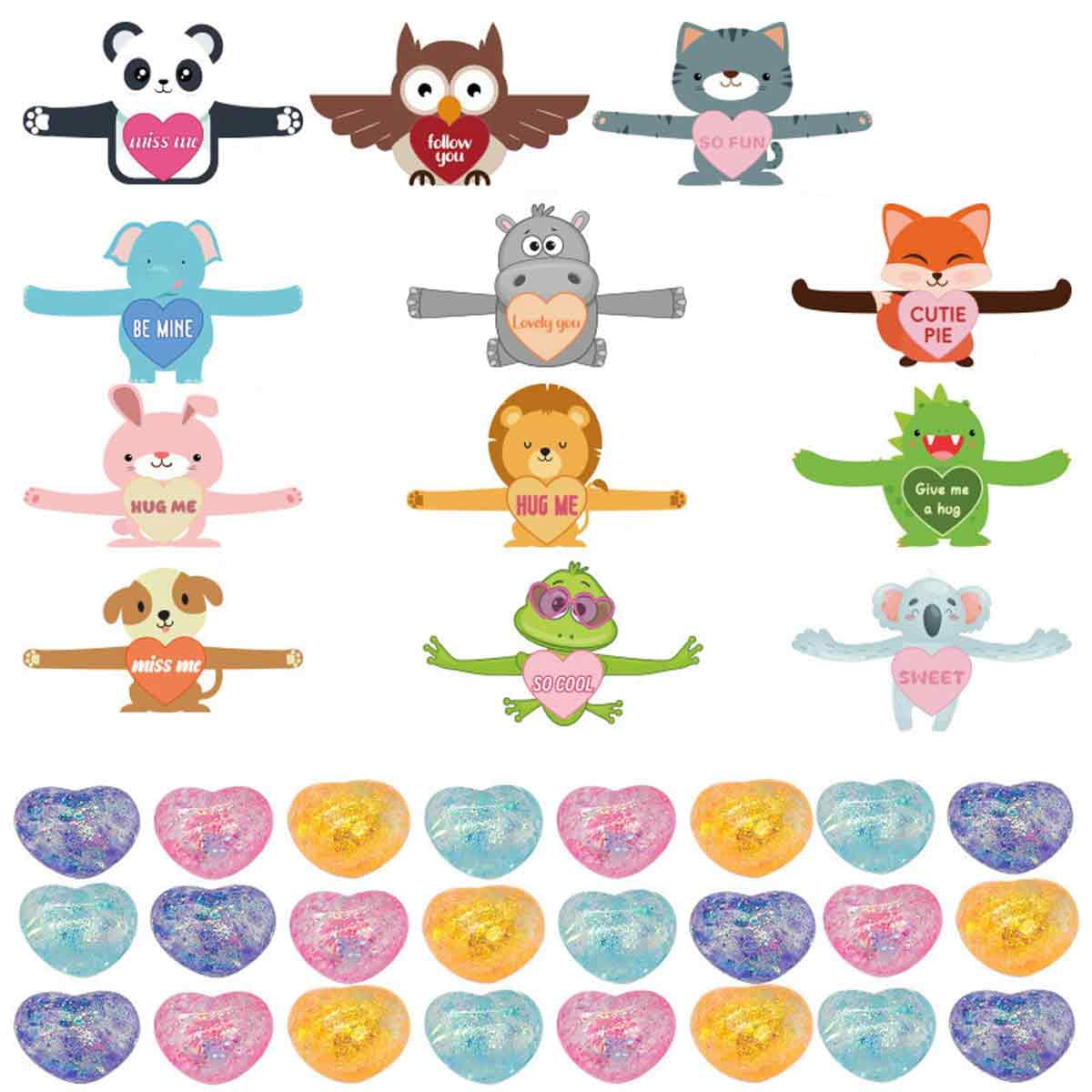 Valentines Day Cards for Kids,Valentine Gifts Candy Holder Cards with ...