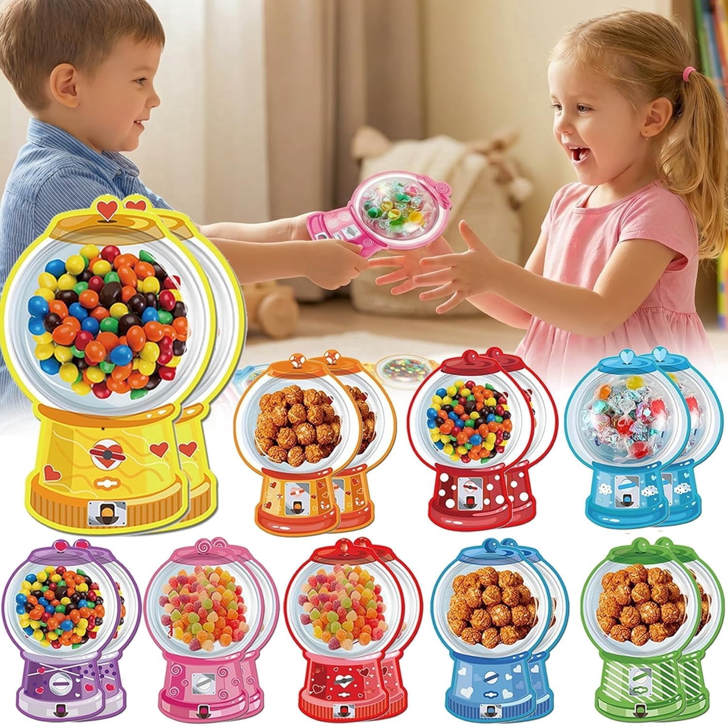 Valentines Day Cards for Kids, Bulk Classroom Valentine Cards Set with ...