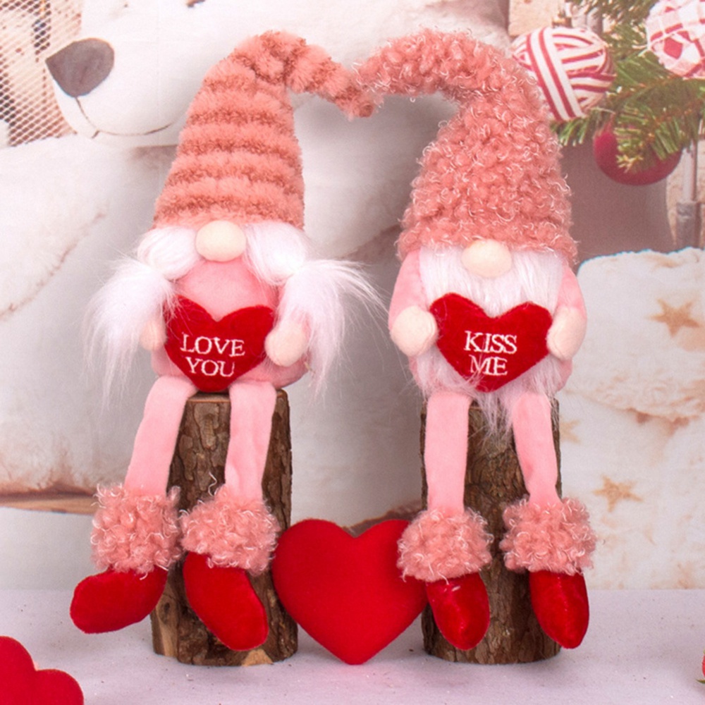 Valentines Day Decor 2pcs Valentine Gnomes Plush Decorations Valentines ...