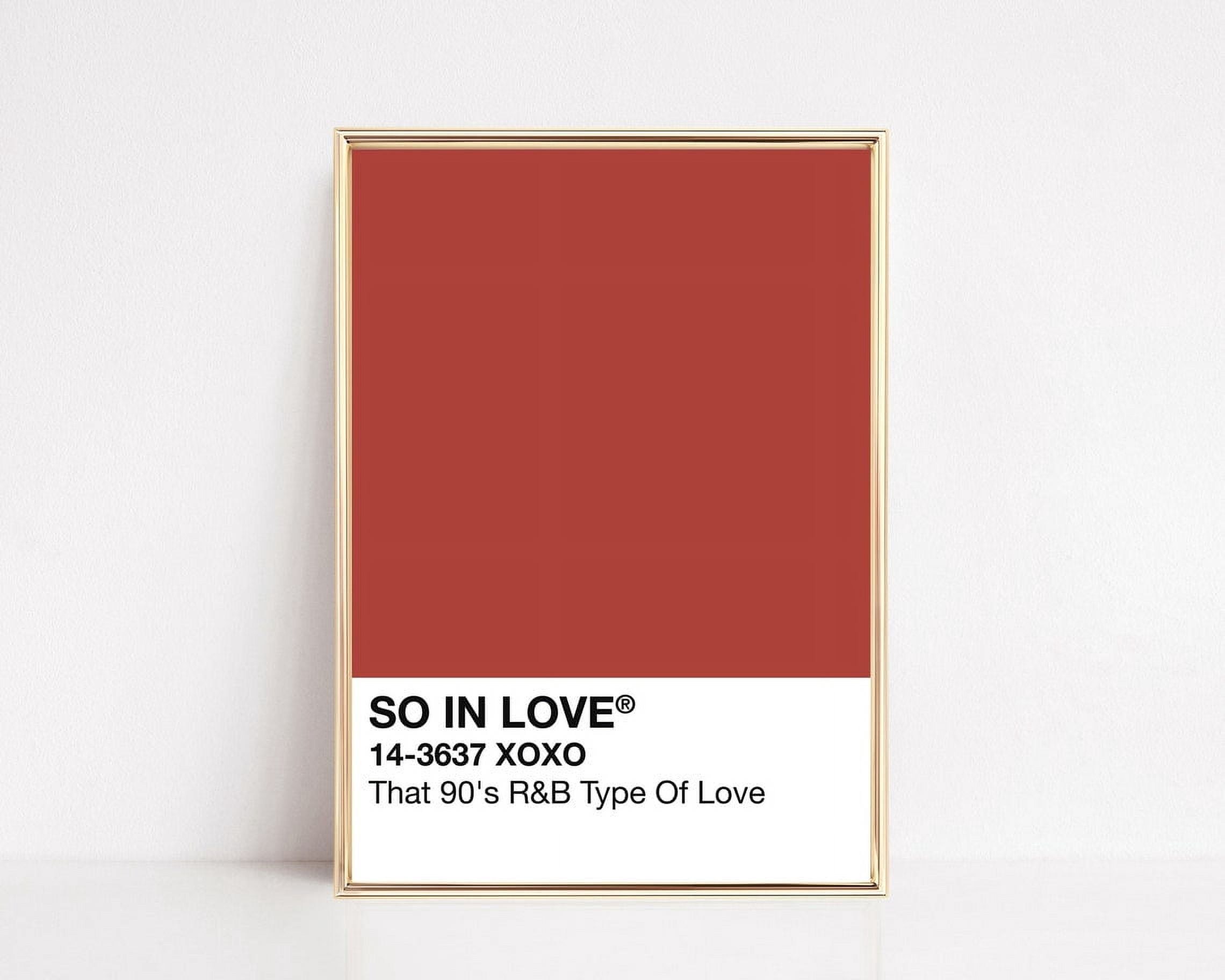 Valentines Day Decor Funny Valentines Day Printable Red Color Block ...