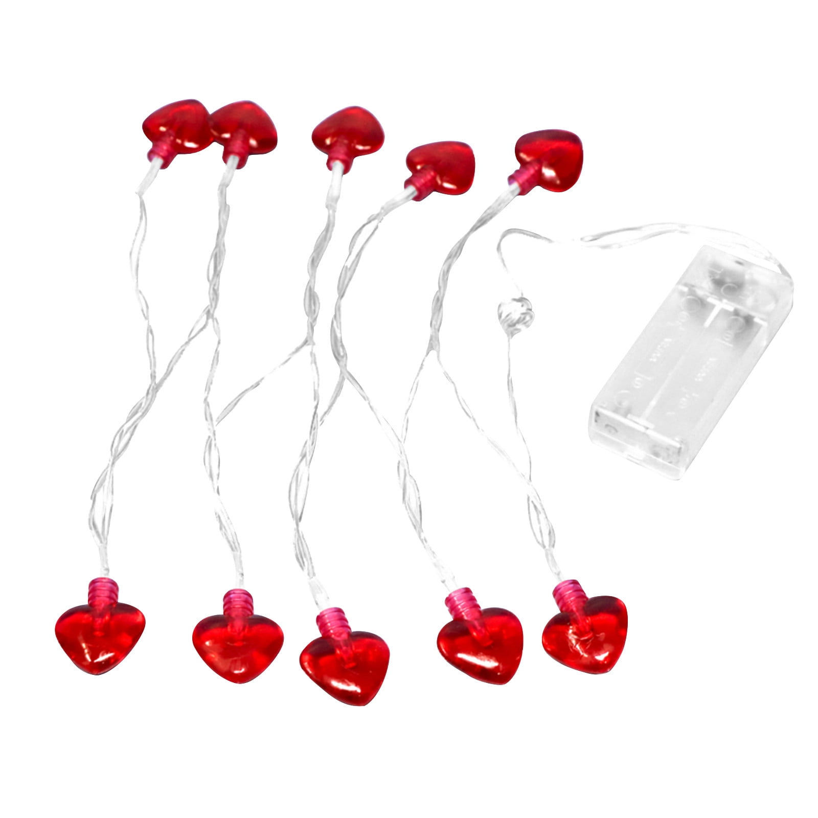 Valentines Day Decor - Ympuoqn 59/118/236" Heart String Lights Red Love ...