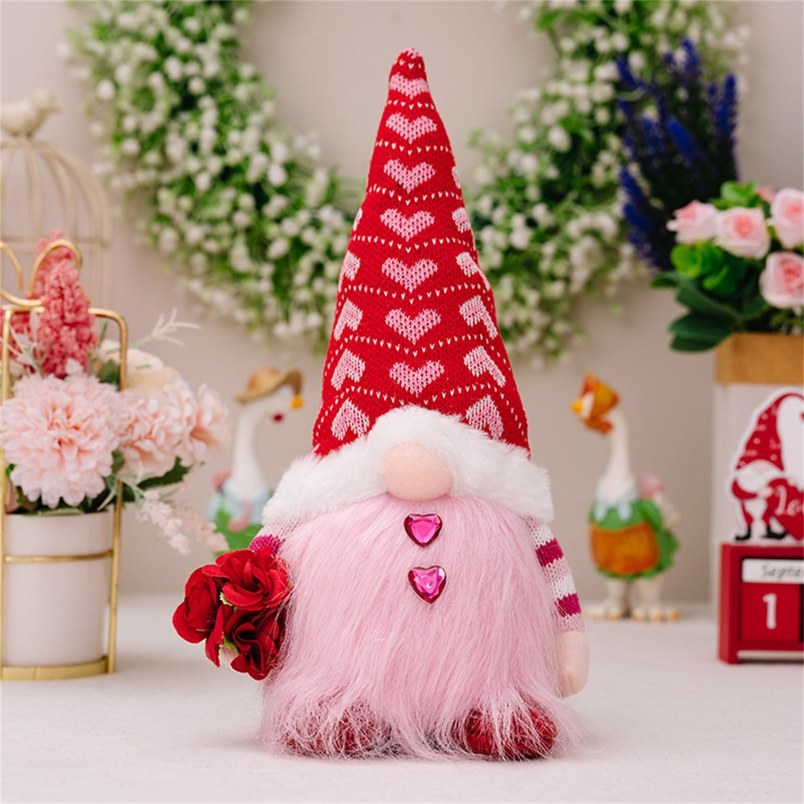 Valentines Day Decorations, Handmade Scandinavian Gnomes - Mr & Mrs ...
