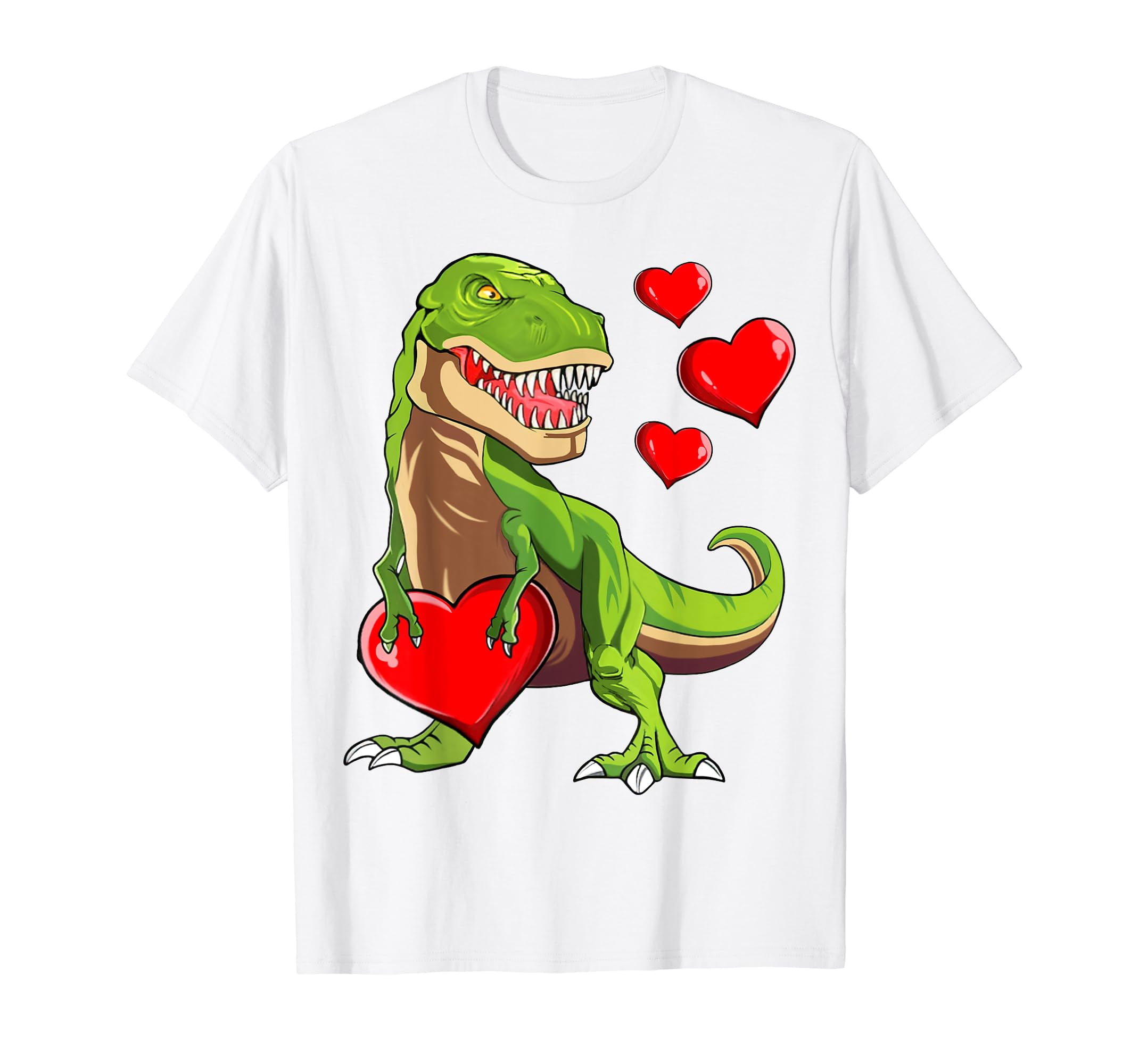 Valentines Day Dinosaur I Steal Hearts Boys Kids Love T rex T-Shirt ...