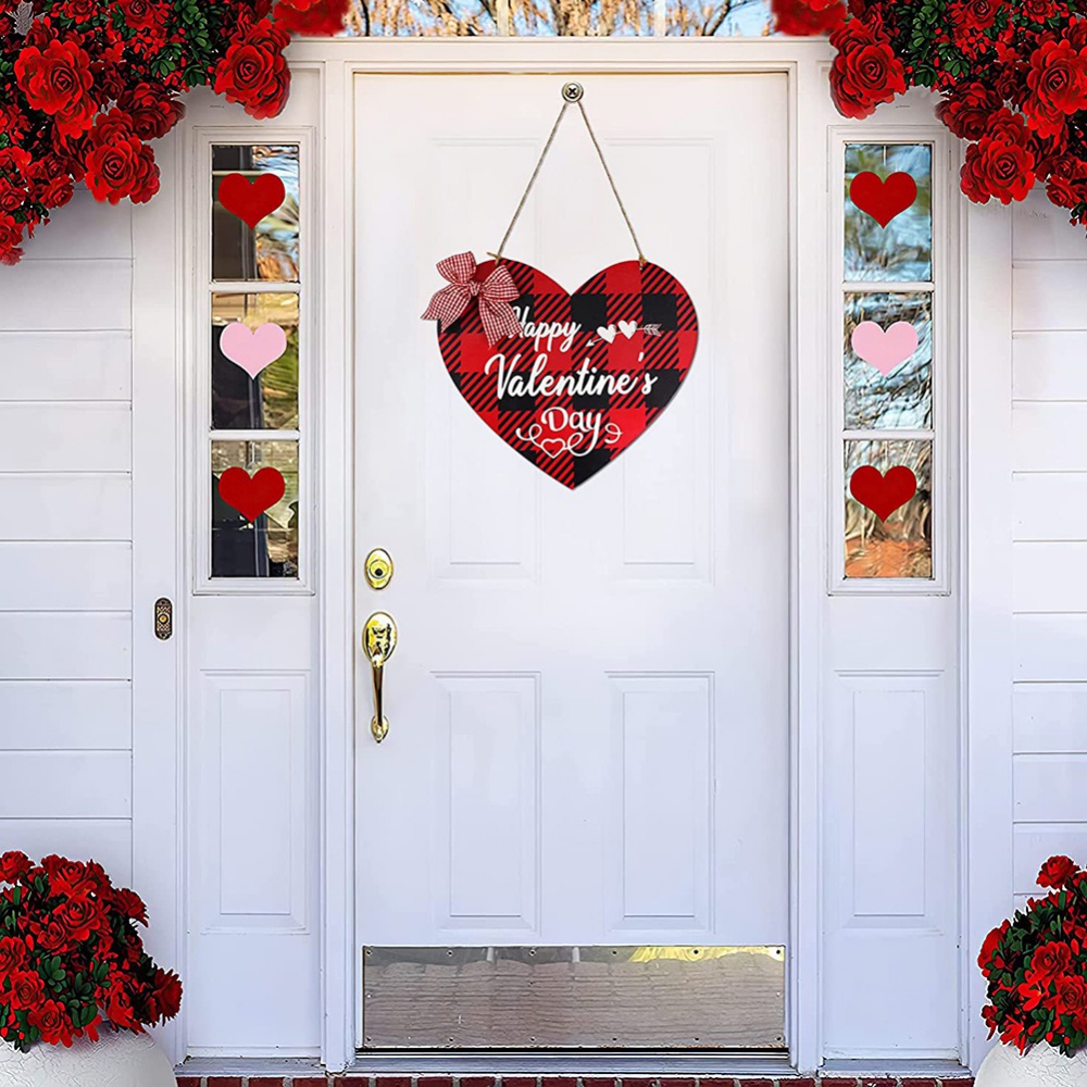 Valentines Day Door Sign - Happy Valentines Day Sign Farmhouse Decor ...