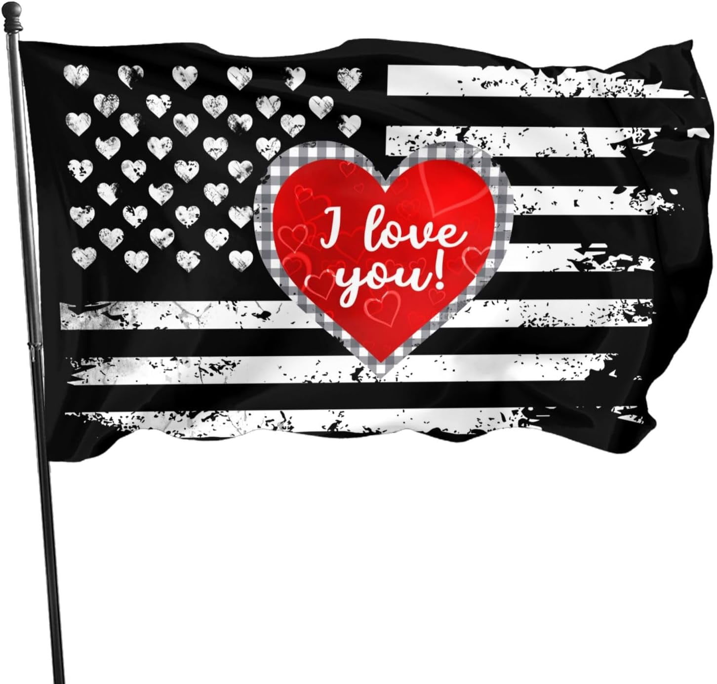 Valentines Day Flag Outdoor Indoor Heart Flag With Grommet Garden Yard ...