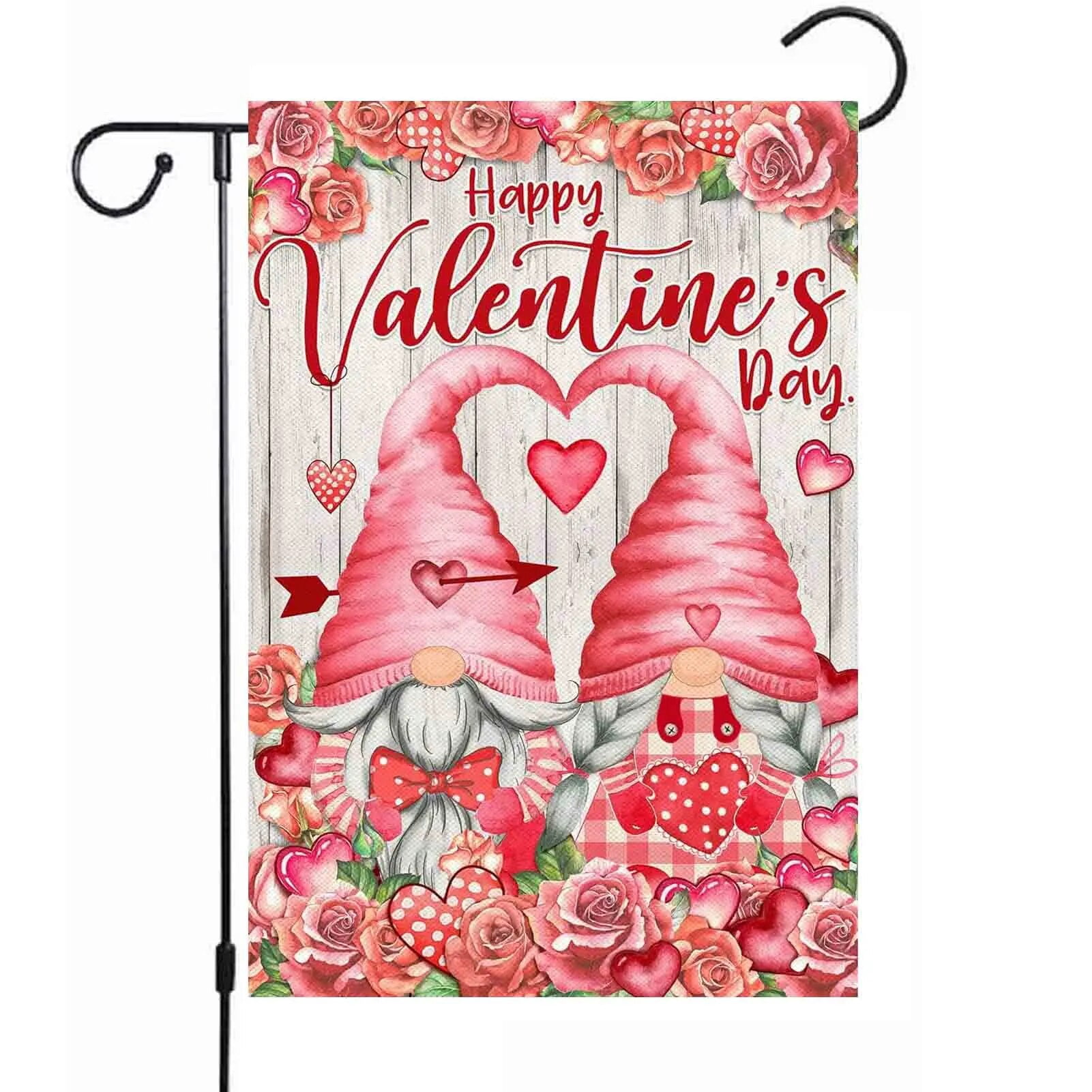 Valentines Day Garden Flag 12x18 Inch Double Sided For Outside ,Love ...