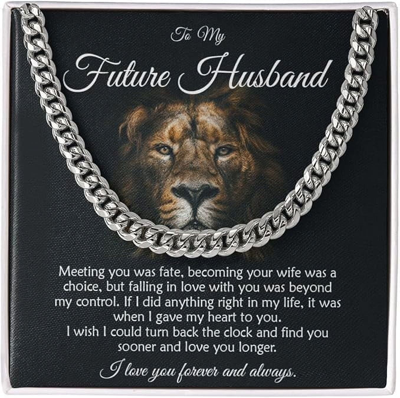 Valentines Day Gift for Boyfriend, Jewelry Gift for Him from Future ...