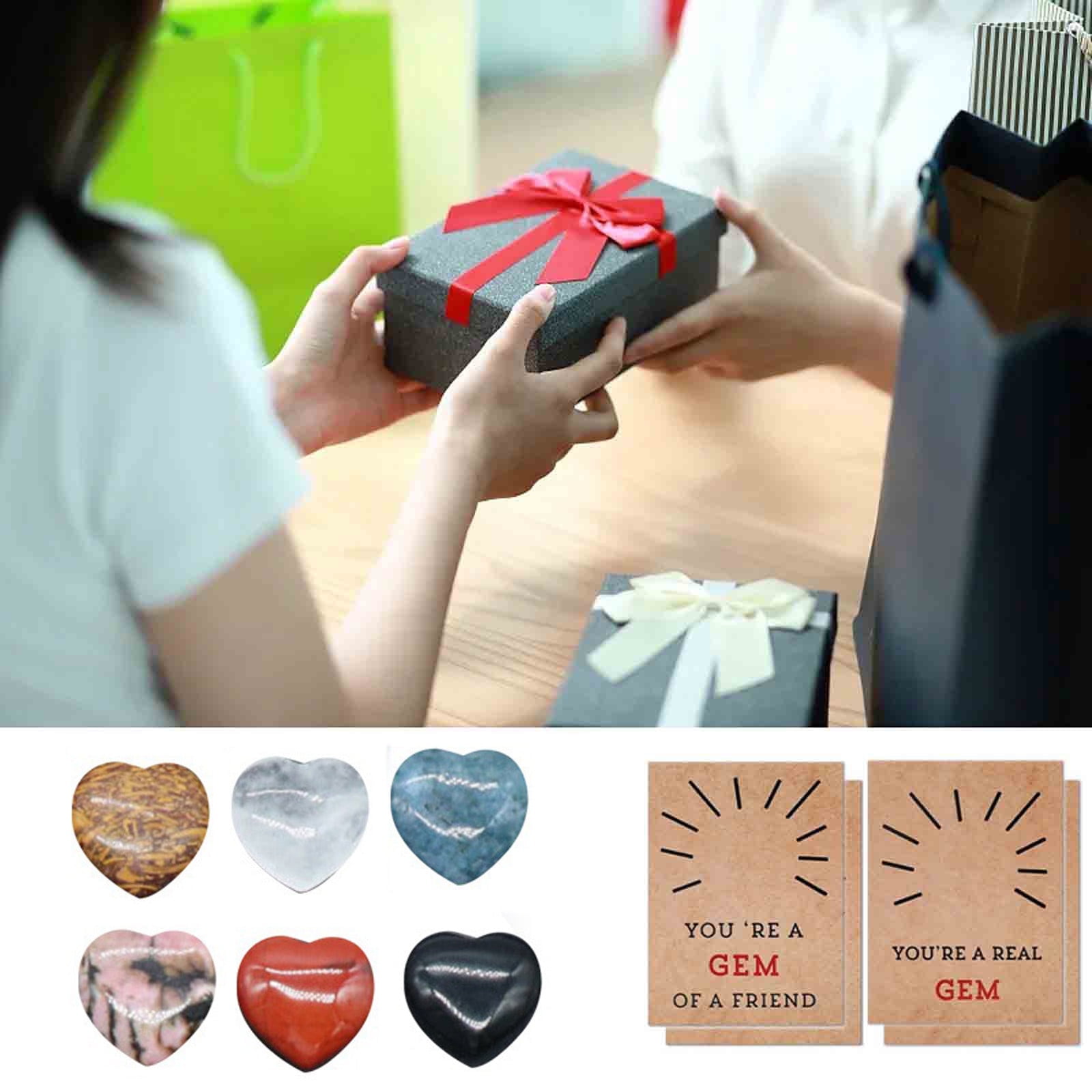 Valentines Day Gifts-12 Pack Valentines Cards with Heart-Shape Crystals ...