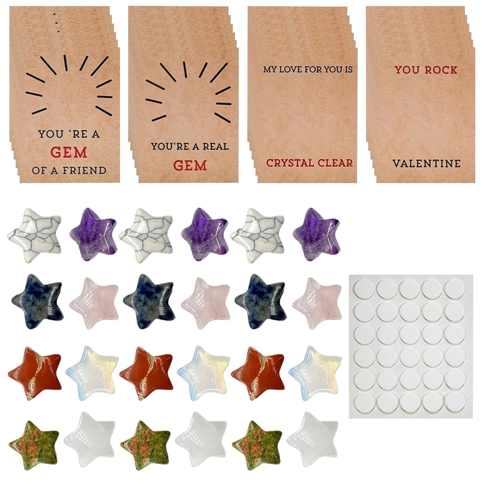 Valentines Day Gifts - 24 Pack Valentines Cards with Heart-Shape ...