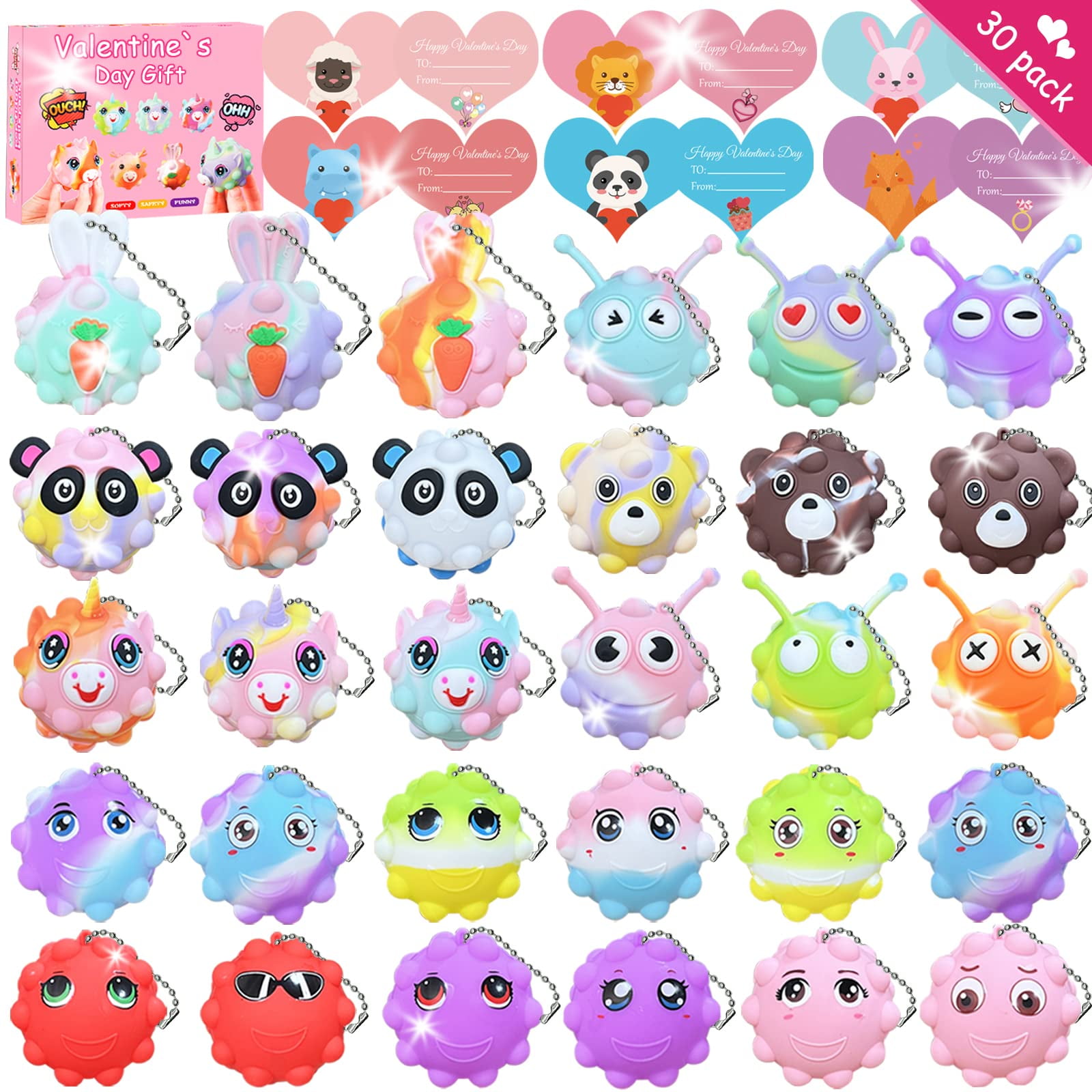 School Valentine Gifts Pack Aazon.co : VAINECHAY Valentines Cards For ...