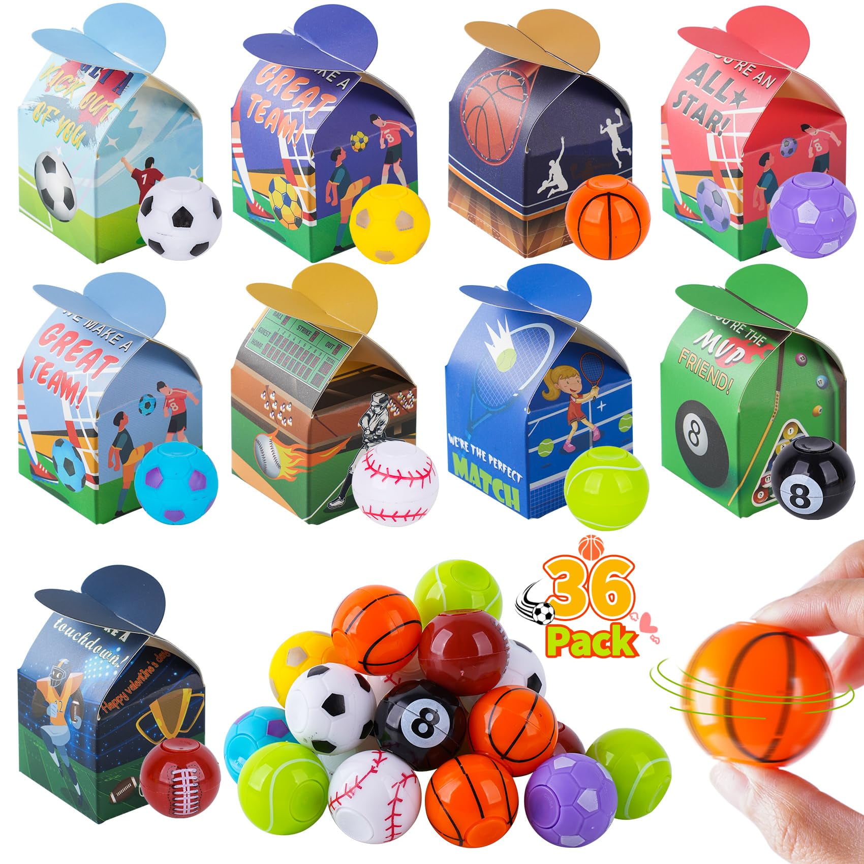 Valentines Day Gifts for Kids 36 Packs Valentines Day Boxes Cards for ...