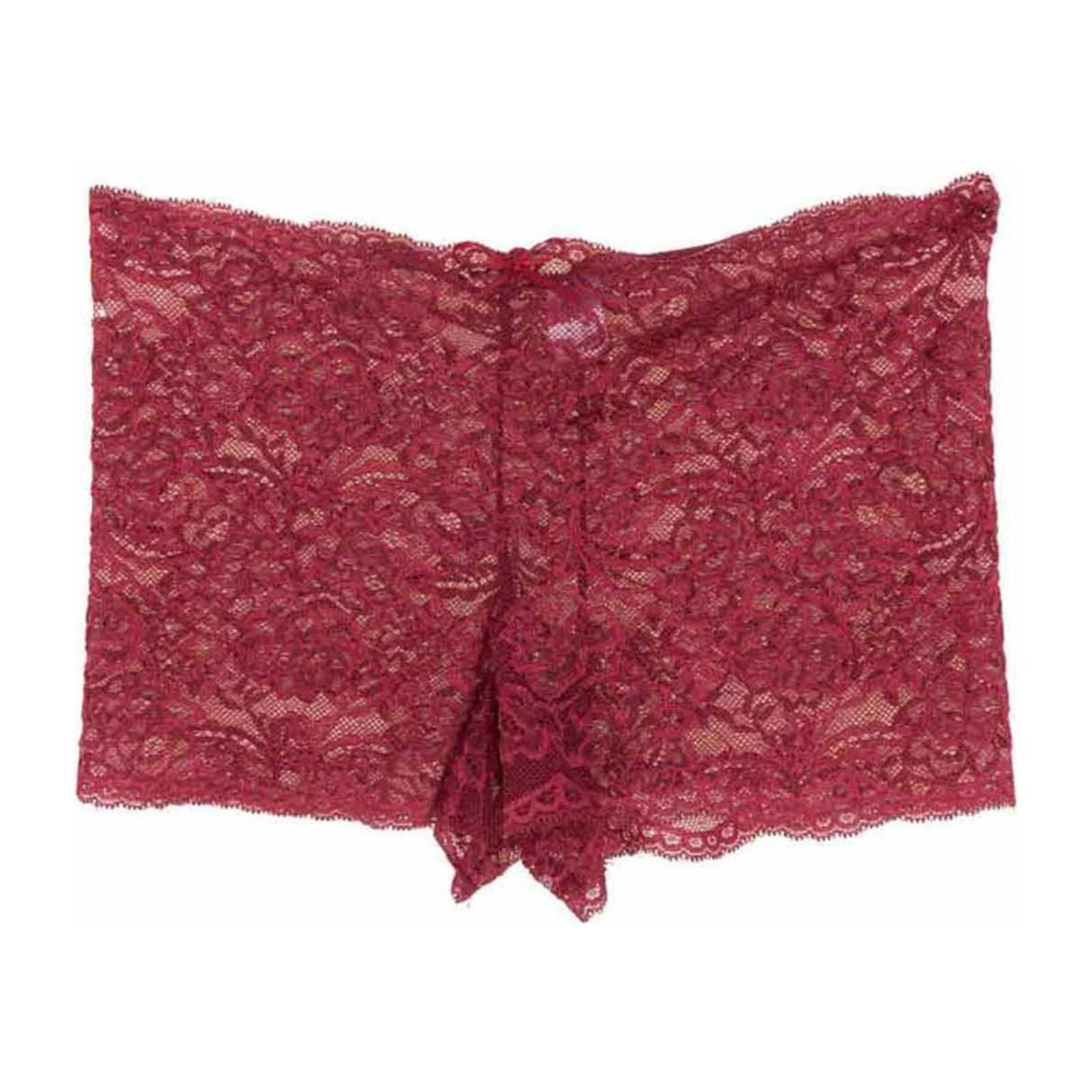 Joau Womens Lace Crotchless Panties Cheeky Boyshort Underwear ...