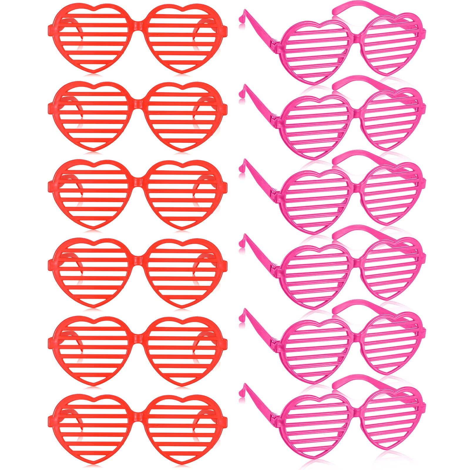 Valentines Day Glasses Valentine Heart Glasses BSL1 Set Love Heart ...