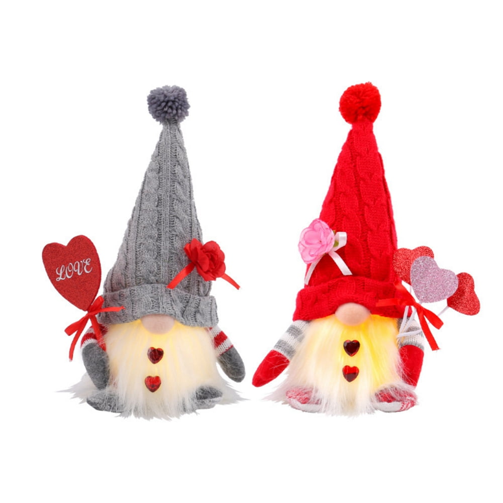Valentines Day Gnomes-Handmade Plush Scandinavian Tomte Elf Gnome with ...