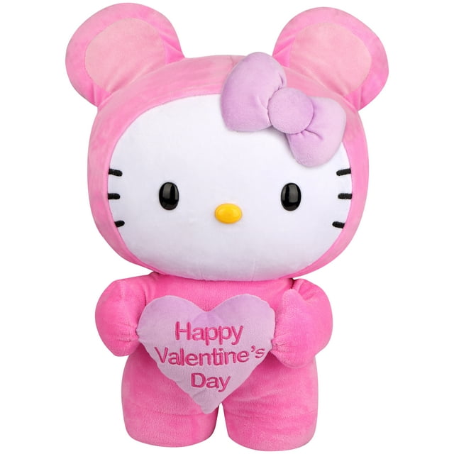 Valentines Day Greeter Plush Toys Hello Kitty as Bear Sanrio - Walmart.com