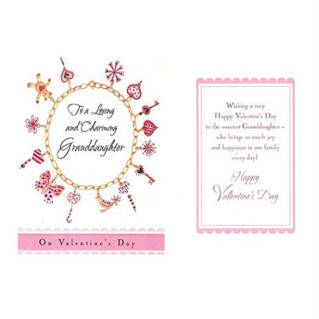 Valentines Day Greeting Card - To A Loving And Charming Granddaughter ...