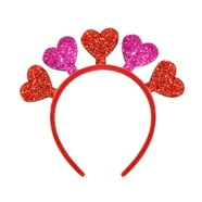 Way to Celebrate Valentine's Day Red Pink Heart Headband, 1 Piece ...