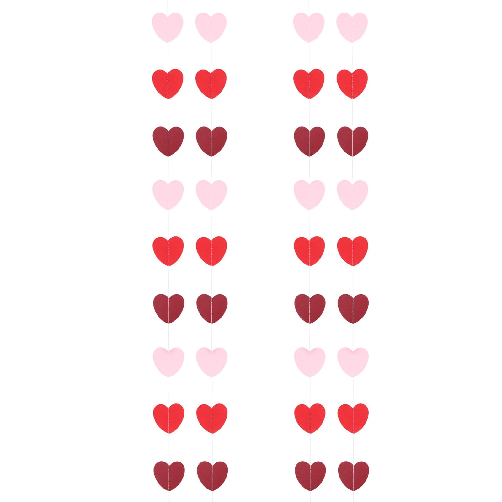 Valentines Day Heart Shaped Decorations Pull Flag 78.7 Inches Length ...