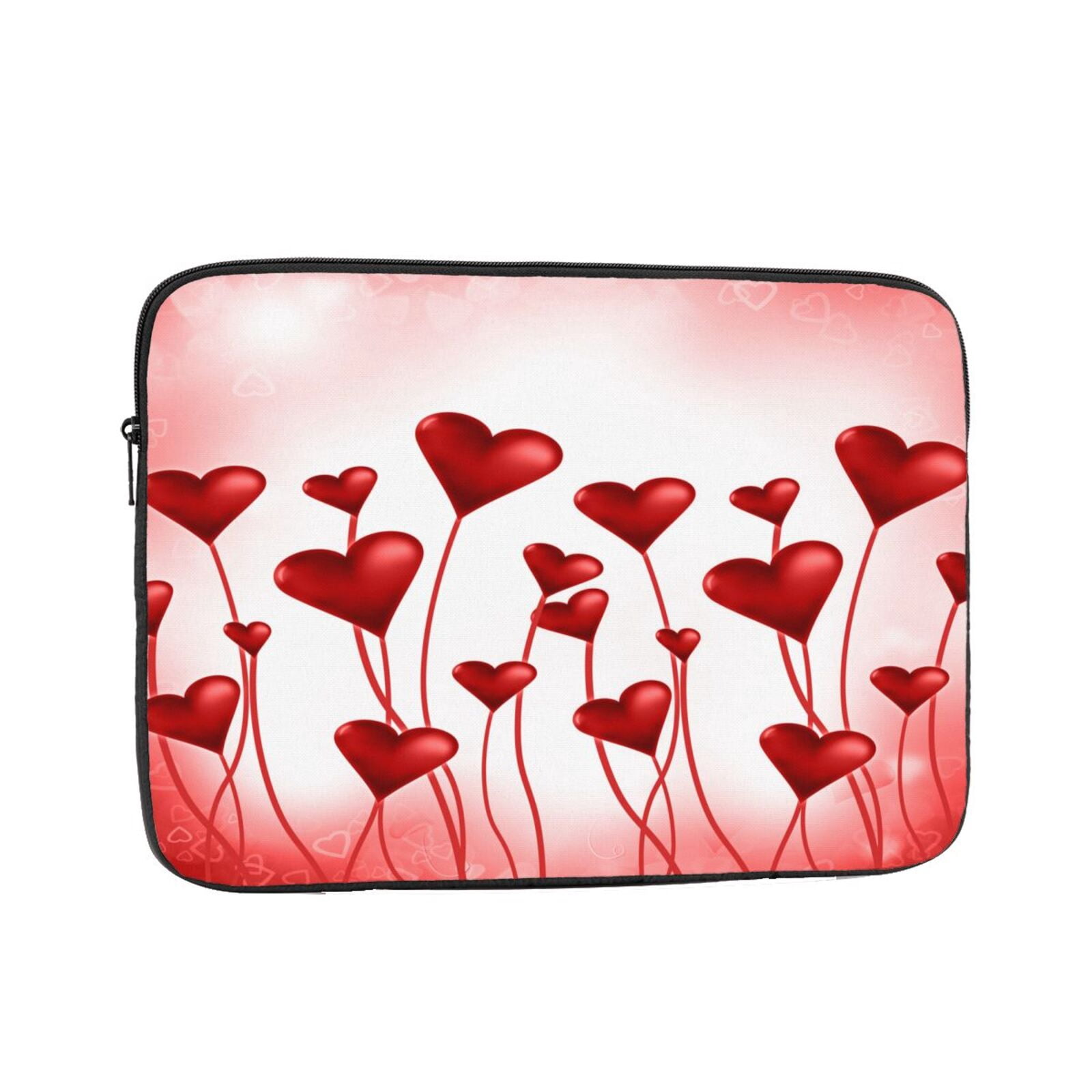 Valentines Day Lover Red Heart 15 inch Portable Laptop Sleeve ...
