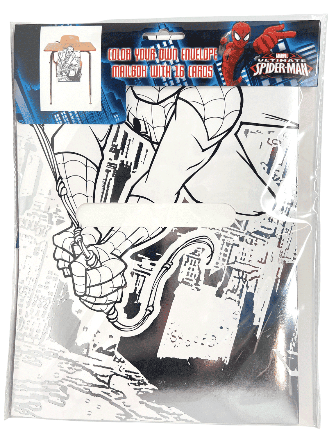 Valentines Day Mailbox and Cards (16 Count) Kids Color Your Own Mailbox ...