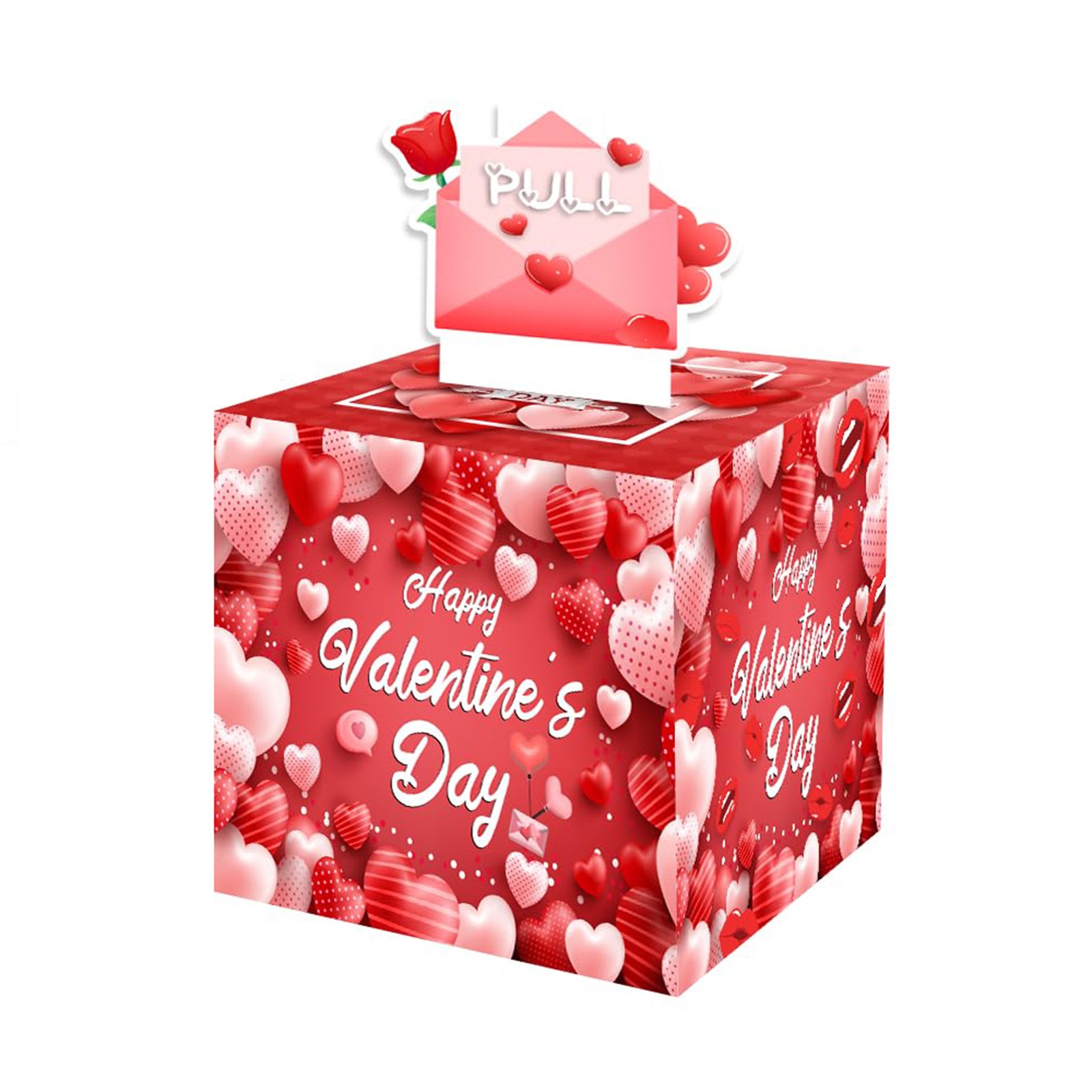 Valentines Day Money Box for Cash Gift Pull, Money Gift Boxes for Cash ...