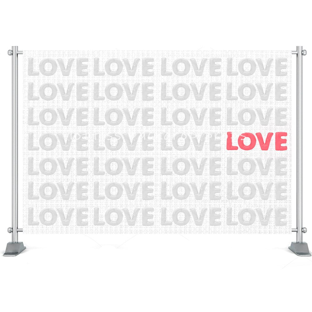 Valentines Day Photography XOXO Backdrops Hand Drawn Lettering LOVE ...