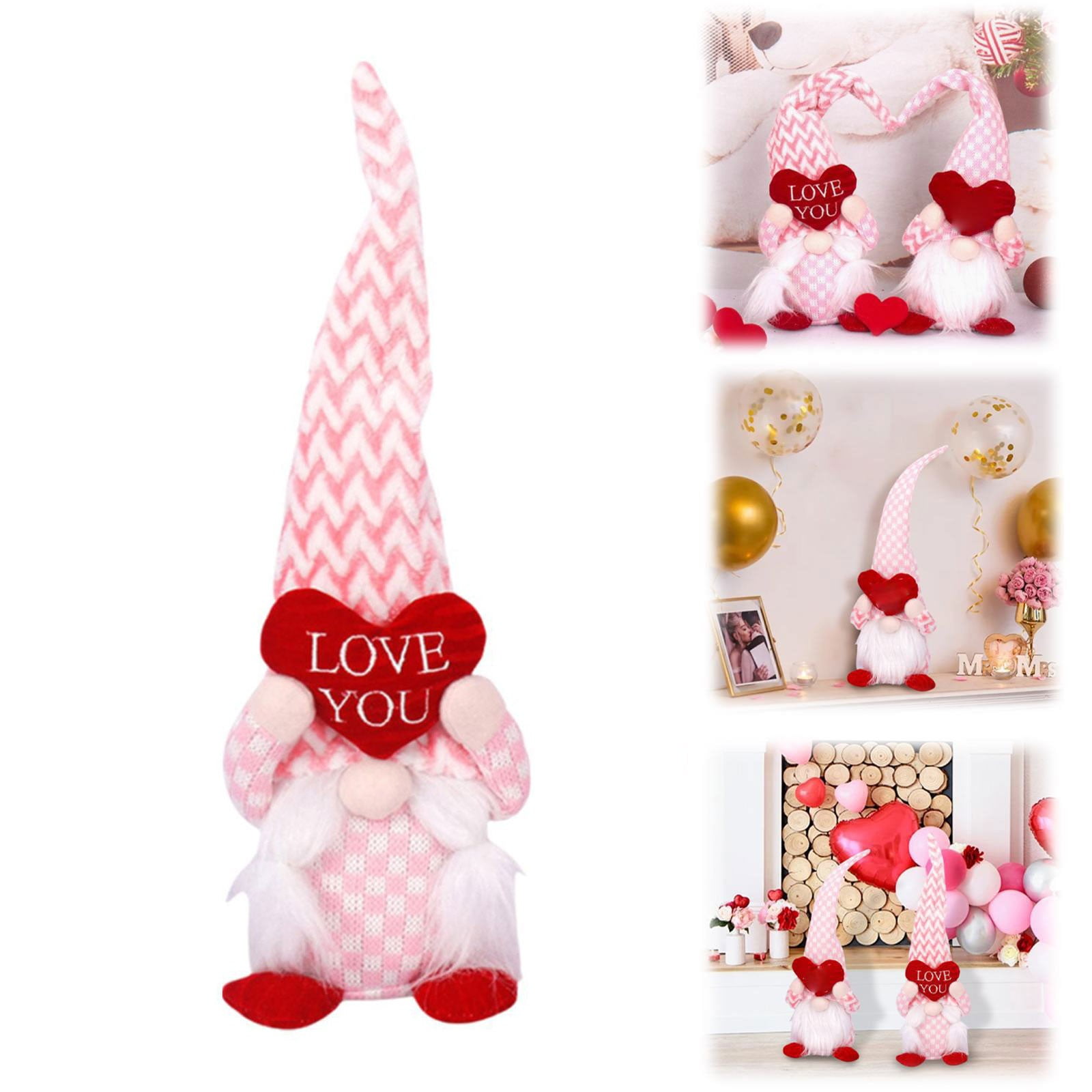 Valentines Day Plush Gnomes Decorations Valentine Gnome Decor & Swedish ...