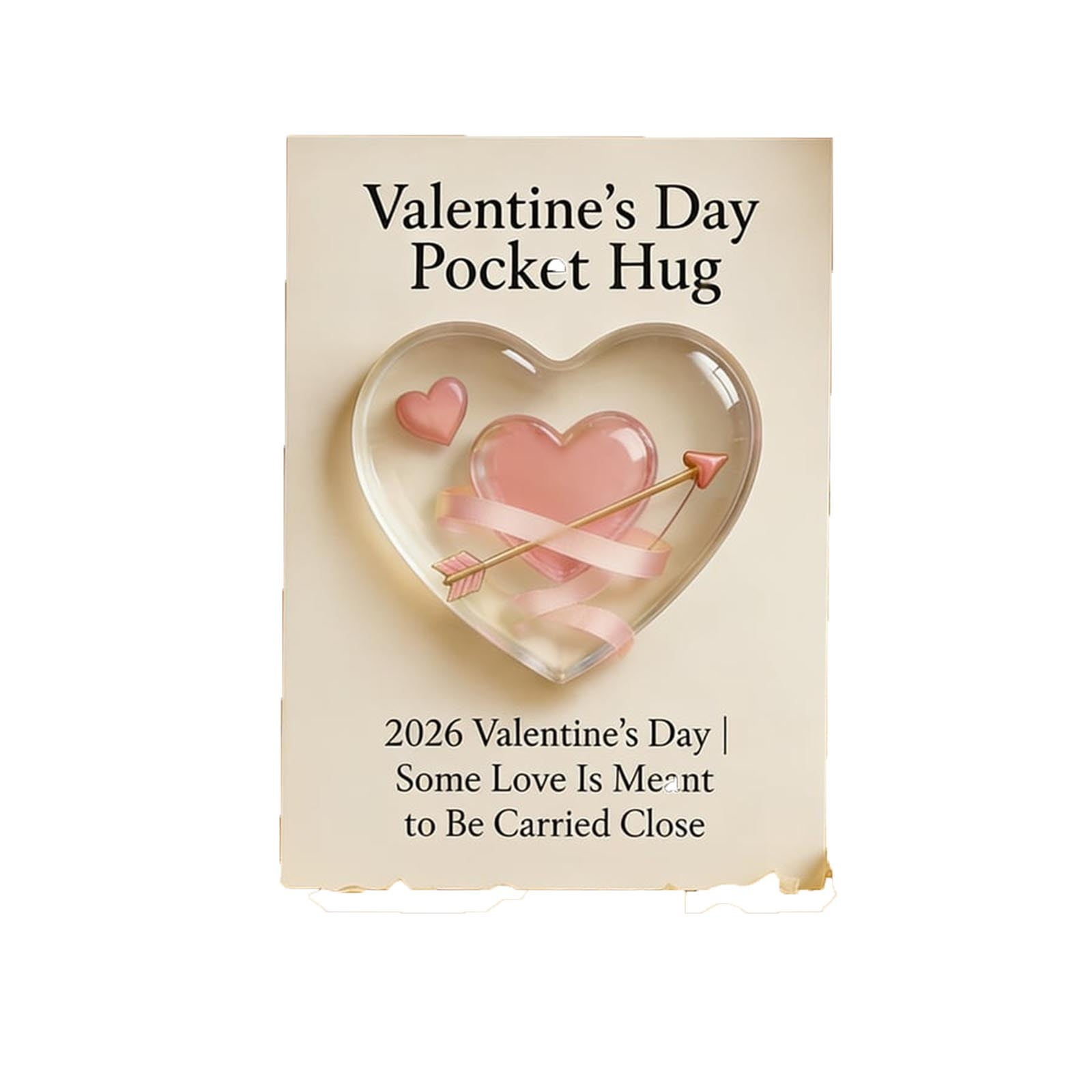 Valentines Day Pocket Hugs Card A Small Reminder Of Big Love Note ...
