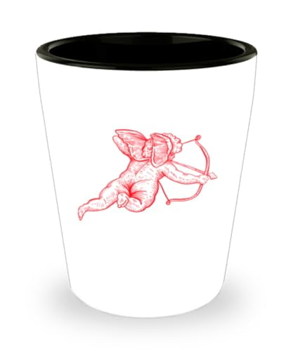 Cupid Shot Glass for Valentine's Day - 1.5oz Mini Love Cup Gift ...