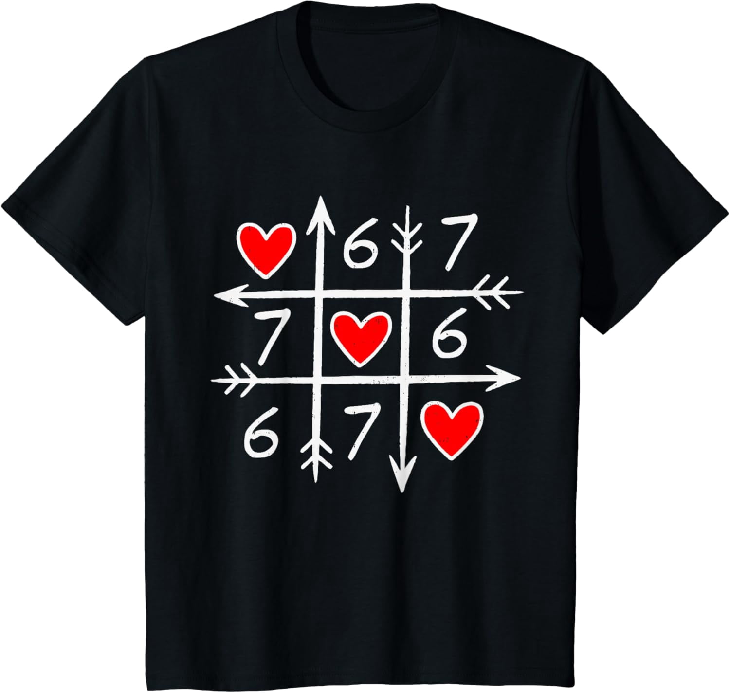 Valentines Day Six Seven 67 Meme Heart Boys Kids T-Shirt - Walmart.com