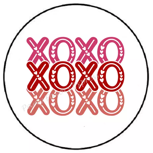 Valentines Day Xoxo Sticker Party Favors Sticker Envelope Seals Labels ...