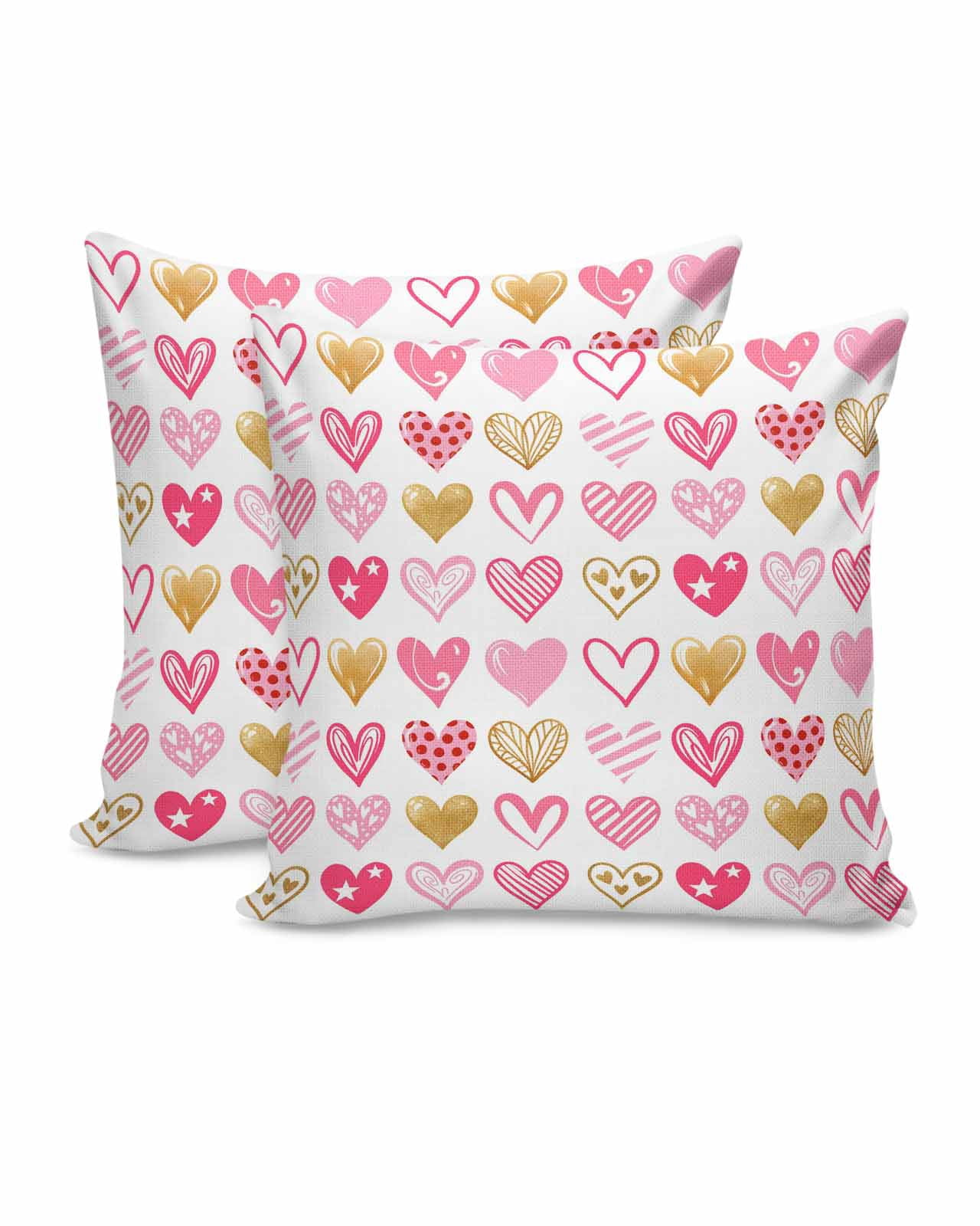 Valentines Decorative Throw Pillow Covers 20x20 Inch Set of 2 Love ...