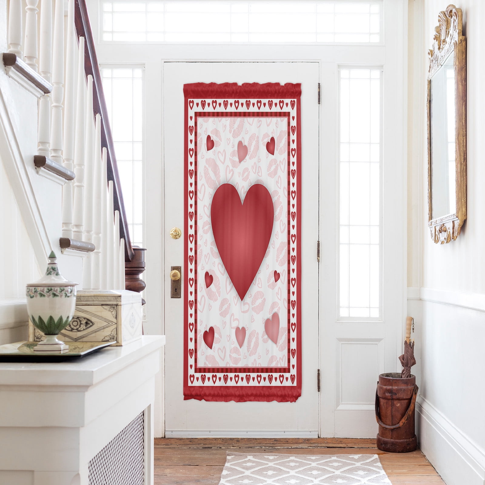 Valentines Door Curtains for Door Window, French Sidelight Front Back ...