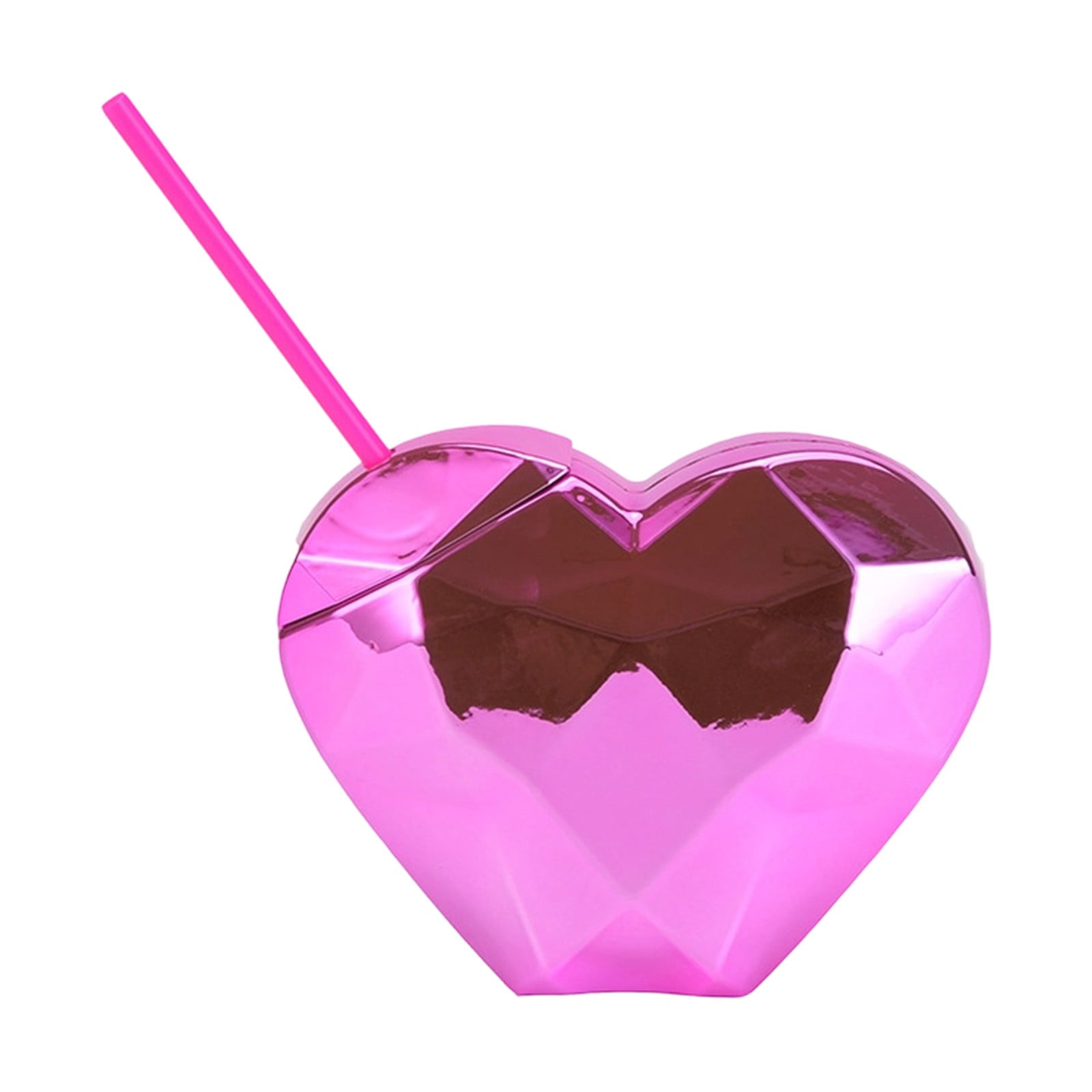 Valentines Heart Shaped Disco Cup With Lid And 23 Oz Disco Sparkling ...