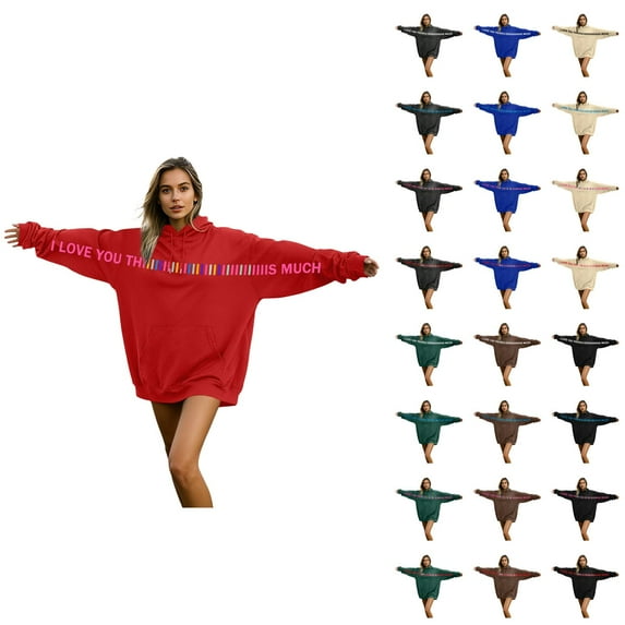 Valentines Hoodies for Men Women 2026 Casual Long Sleeve Valentines I ...