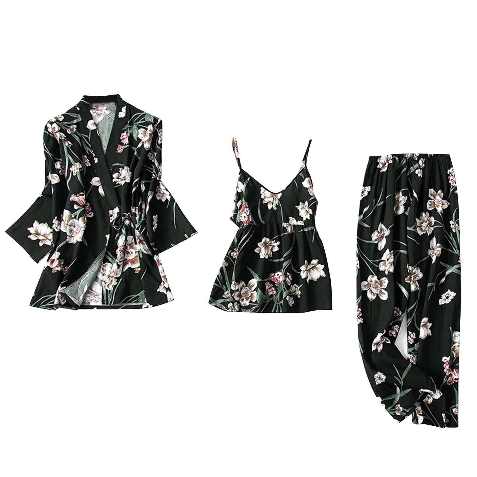 Valentines Lingerie for Women Satin Silk Pajamas Women Nightdress ...