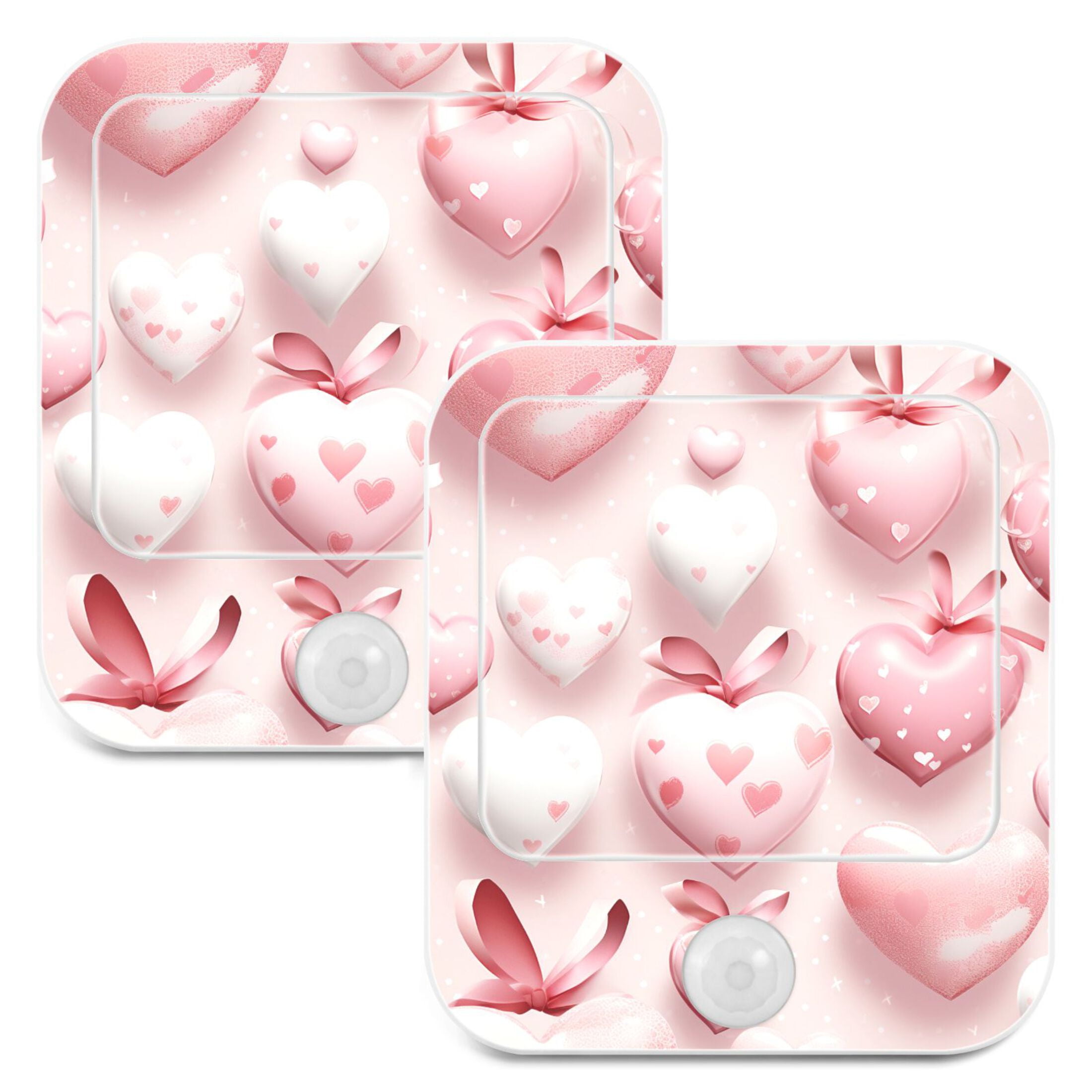 Valentines Love LED Motion Sensor Night Light Plug into Wall 2 Pack ...