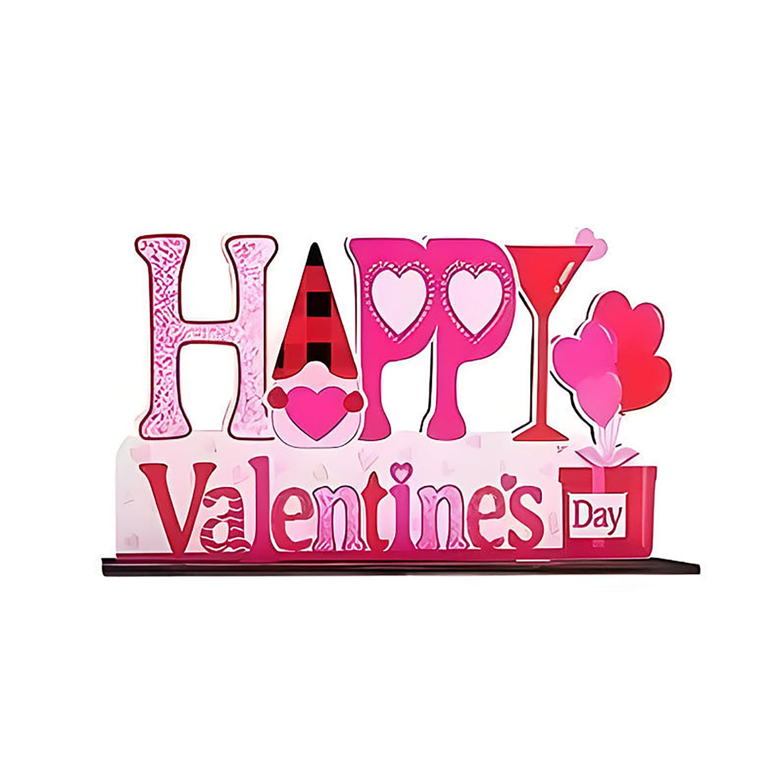 Valentines Love Signs Wooden Letter Table Top Freestanding Sign ...