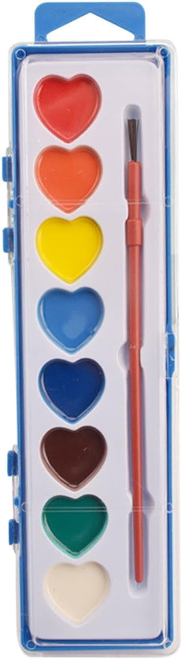 Valentines Paint Sets for Kids, Watercolor Paint Set with Paintbrush ...